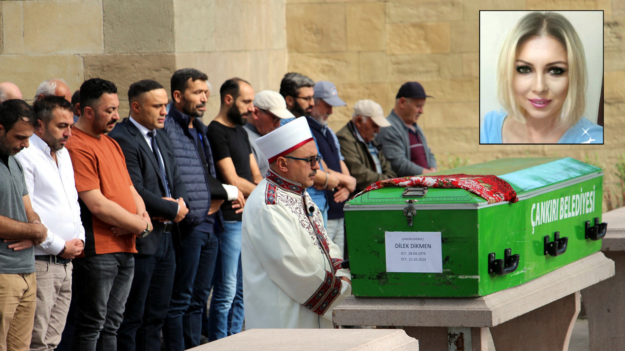 Birlikte yaşadığı erkek tarafından öldürülen Dilek, son yolculuğuna ...