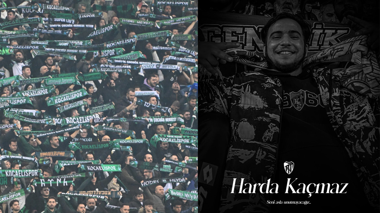 Kocaelispor taraftarı Harda Kaçmaz hayatını kaybetti! Tribünden nasıl ...